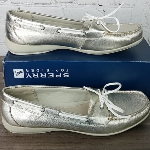 Sperry | Shoes | Sperry Stoneport Platinum Top Siders Newdisplay | Poshmark
